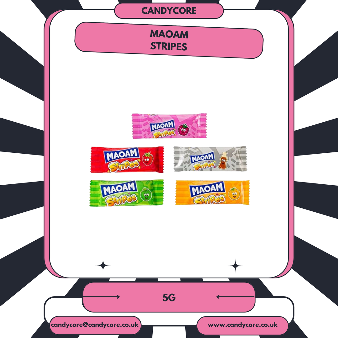 Maoam - Stripes 5g – Candy Core